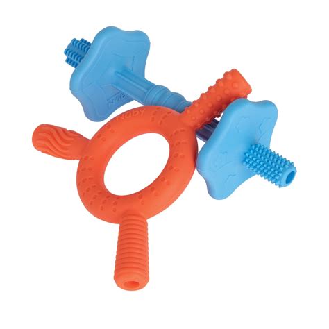 Hollow Sensory Tube Teethers Bluecoral Nuby