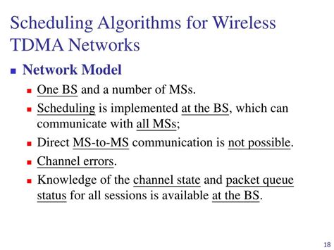PPT An Overview Of Scheduling Algorithms In Wireless Multimedia Networks PowerPoint
