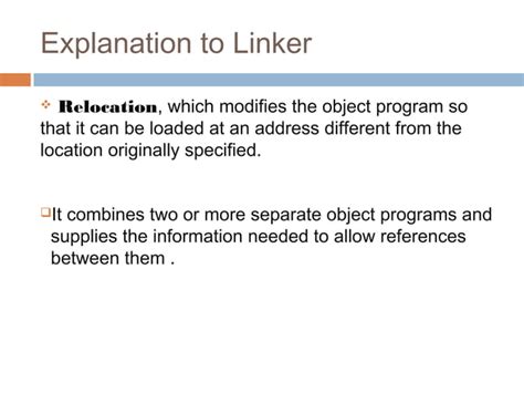 Loaders And Linkers Ppt Programming Languages Computing