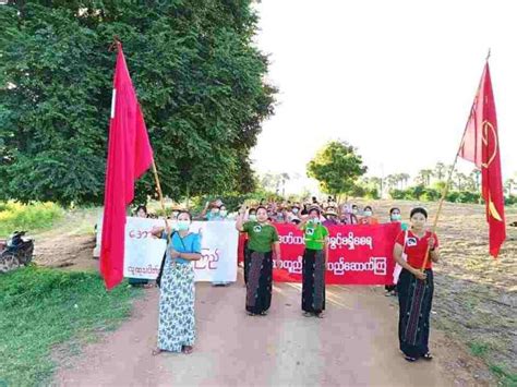ယင်းမာပင်မြို့နယ်တွင် အမျိုးသမီးများ ဦးဆောင်ကာ စစ်အာဏာရှင် တော်လှန်ရေး