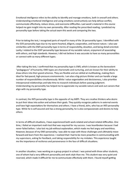 psyc 1205 written assignment unit 2 emotional intelligence refers to