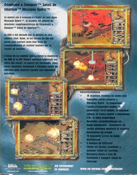 Command And Conquer Tiberian Sun Firestorm 2000 Windows Box Cover