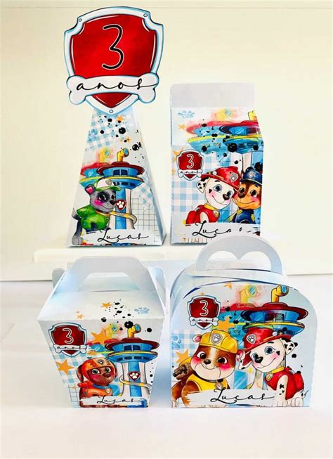 Kit Festa Patrulha Canina 40 Ítens Elo7 Produtos Especiais