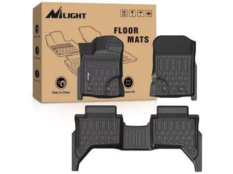 Ranger Tpe Front And Rear Floor Liners Black 19 23 Ranger Supercrew