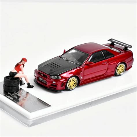 Tm Time Micro 164 Gtr R34 Diecast Car Model Evosparks Diecast