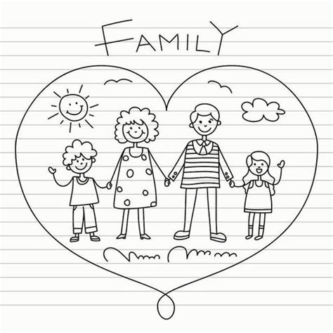 画全家福简笔画漂亮（共15张） 简笔画图片大全