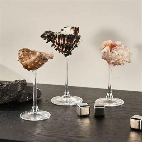 Natural Conch Shell Wine Glasses Beach Wedding Bridesmaid Favors