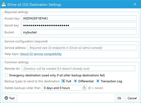 Sql Backup Master Back Up To Idrive E2