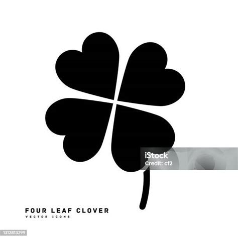 네 잎 클로버 벡터 일러스트 아이콘 귀여운에 대한 스톡 벡터 아트 및 기타 이미지 귀여운 기도하기 꽃잎 Istock