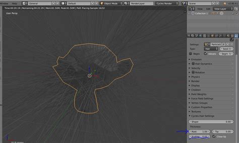 Can T Change The Size Of Particles In Particle Physics Settings Blender Stack Exchange