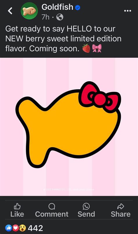 Goldfish Teases Hello Kitty Flavor Rsanrio