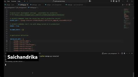 Django Python Restapi Backenddevelopment Jobmanagement