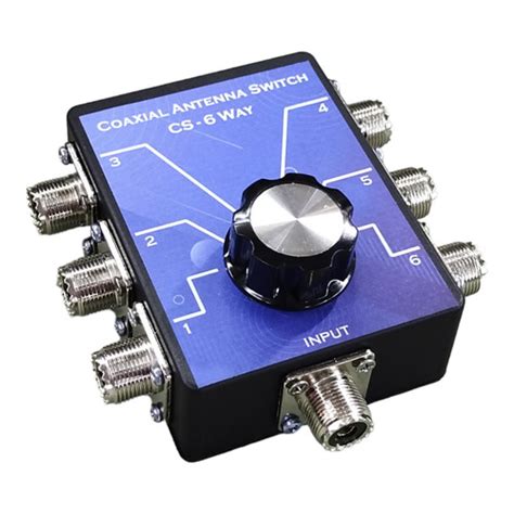 Jual Coaxial Antenna Switch 6 Way Antena Switch Saklar 1000w Ssb Hf Jakarta Barat