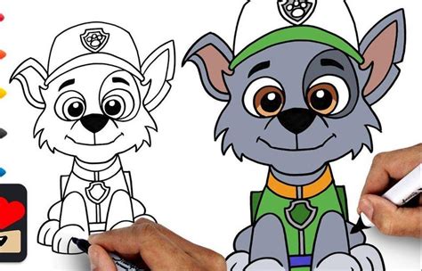 汪汪队灰灰小时候简笔画 图文简单（漂亮17张） 简笔画图片大全