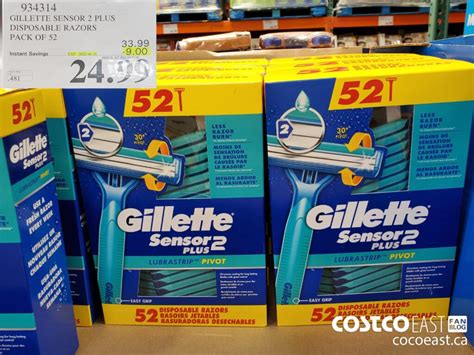 934314 Gillette Sensor 2 Plus Disposable Razors Pack Of 52 9 00 Instant