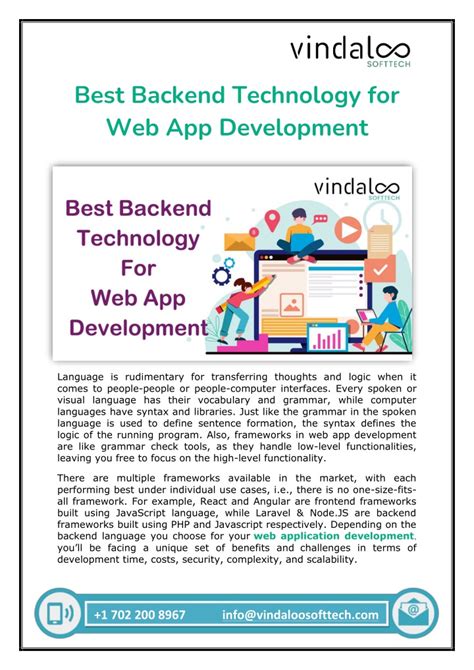 Ppt Best Backend Technology For Web App Development Powerpoint