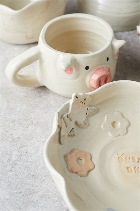 Set Of Ceramic Stylish Tableware Table Decor Stock Image Image Of Modern Porcelain 402041763