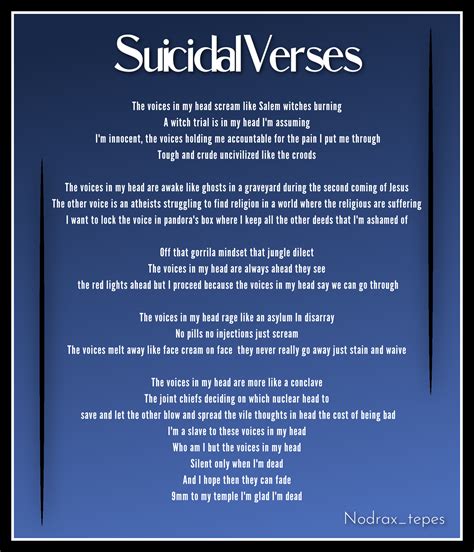 Suicidal Poems