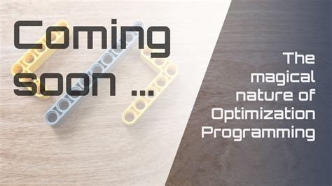 The Magical Nature Of Optimization Programming · Opt Models