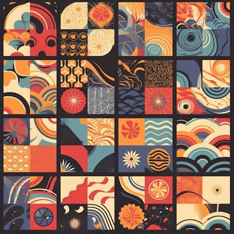 Premium Vector Thai Silk Print Patterns With Vibrant Colors