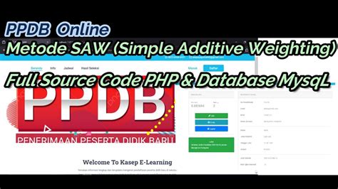 Ppdb Online Source Code Apk Ppdb Metode Saw Download Aplikasi Ppdb