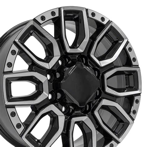 Silverado 2500 Cv97b Black 8 Lug Wheel 20x85 47mm Offset 20 24