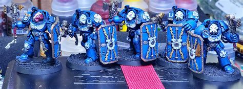 Leviathan Assault Terminators And Captain With Thunderhammer R Ultramarines