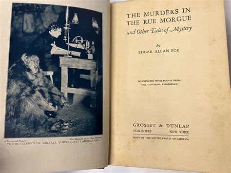 The Murders In The Rue Morgue And Other Tales Of Horror By Poe Edgar