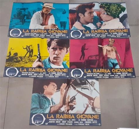 La Rabbia Giovane X5 Fotobuste Badlands Terrence Malick Sheen Spacek