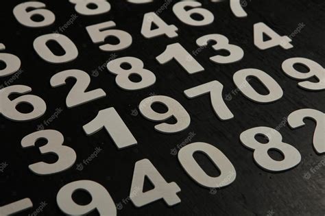 Premium Photo Seamless Pattern With Numbers