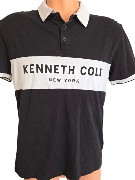 Kenneth Cole Mens Pull Over Collared Short Sleeve Shirt Size M Ebay