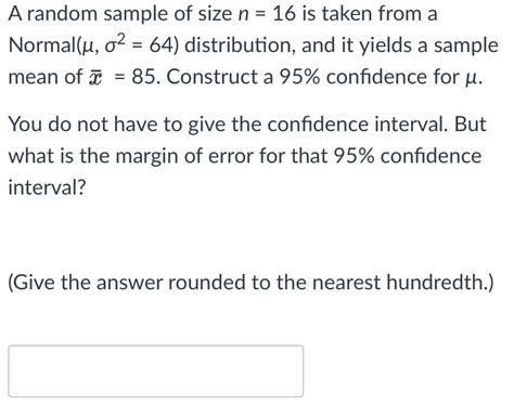 solved a random sample of size n 16 ﻿is taken from