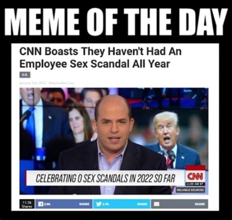 Meme Of The Day Cnn Boasts They Haven T Had An Employee Sex Scandal All Year Sex Scandals Ifunny