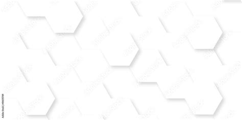 White Hexagon Geometric Texture Seamless Creative Geometric Pattern