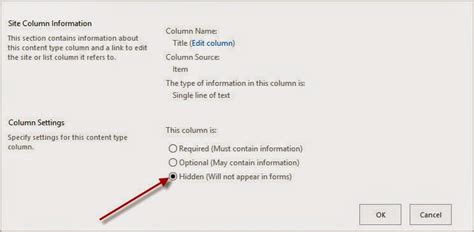 sharepoint experts remove the title column from a sharepoint list