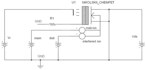 20 Polarization Circuit In Spice Of An Isfet Based On The Nikolsky