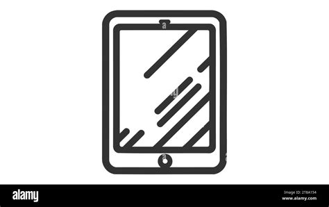 Tablet Icon Isolated On White Background Gadget Symbol Modern Simple