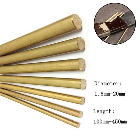 234568101214161820mm Hardware Brass Round Bar Rod For Diy