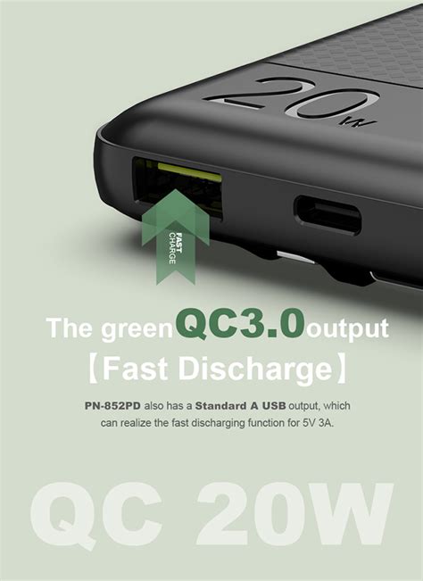 Pineng Pn Pd Mah Power Bank With Quick Charge Pd And Built In Cables White