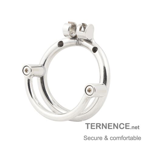 Ternence Male Chastity Cage Base Ring Prevent Escape Design Stainless Steel Chastity Device