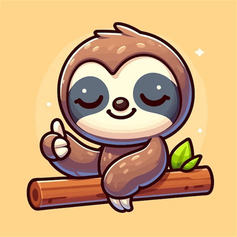 Premium Vector Sloth Cute Vector Premium Vector Sloth Cute Vector