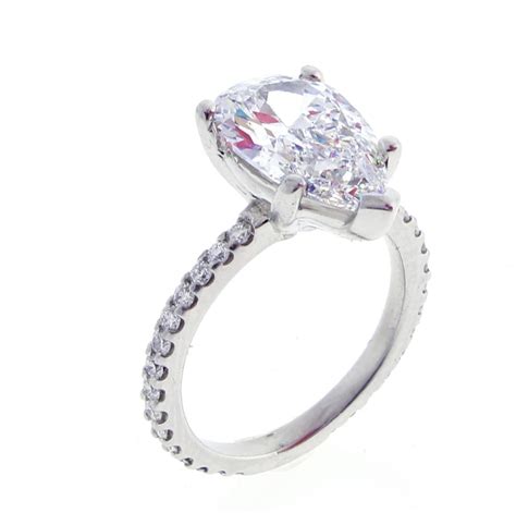 3 Carat Pear Shape Diamond Engagement Ring At 1stdibs 3 Carat Pear