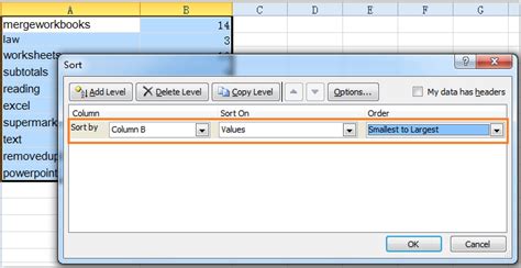 How To Sort A List Of Column By Character Length In Excel