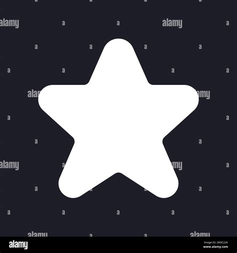 Star Dark Mode Glyph Ui Icon Stock Vector Image And Art Alamy