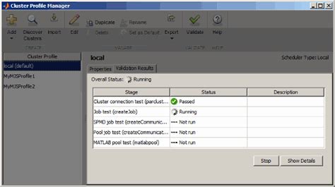 Parfor Validate A Cluster Profile With Command Lines In Matlab Stack Overflow