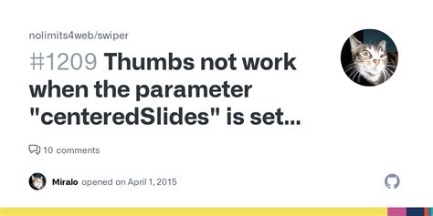 Thumbs Not Work When The Parameter Centeredslides Is Set To False