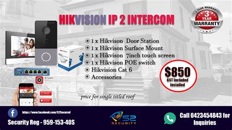 Hikvision Ip Intercom 02 S2 Security Hikvision Ip Intercom 02 S2 Security