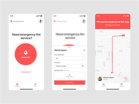 Emergency App UI UX Challenge Behance