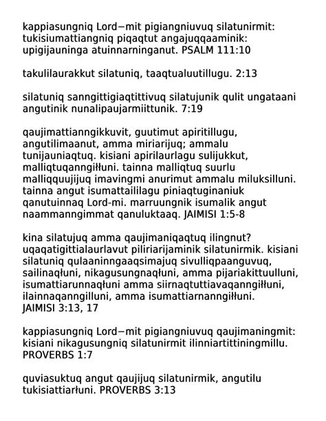 Inuktitut Latin True Wisdom Tractpdf