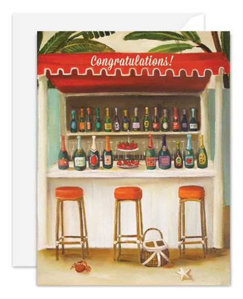 Greeting Card Champagne Shack Duly Noted Stationery